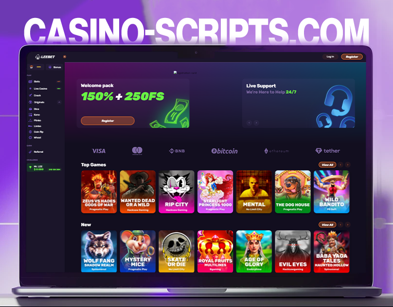 Leebet - Best Online Casino Source Code - Casino-Scripts.com
