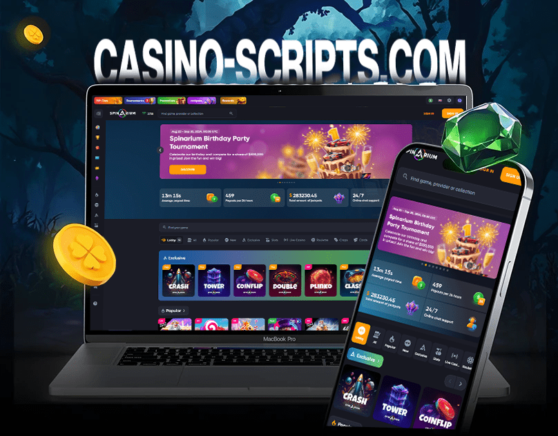 Spinarium - A Premium Online Casino Source Code - Casino-Scripts.com